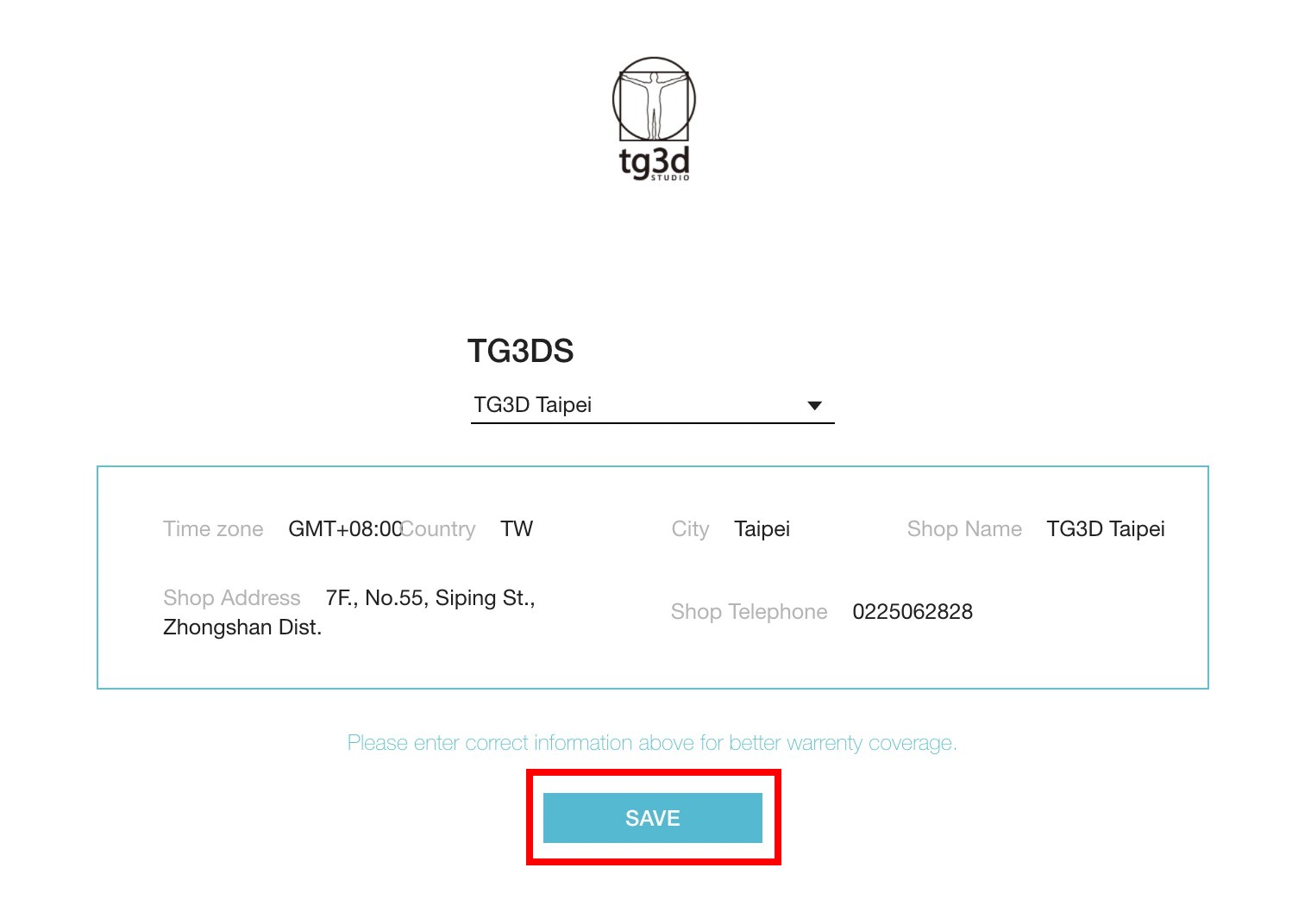 Account Activation – TG3D Studio